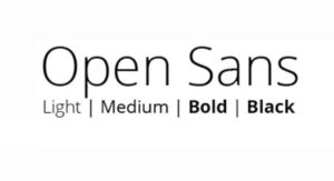 La letra Open Sans